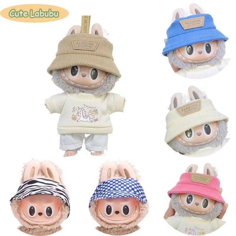หมวกตุ๊กตา สำหรับตุ๊กกตา 15cm. , Labubu,upsetduck, Bao-ao, baby three ...