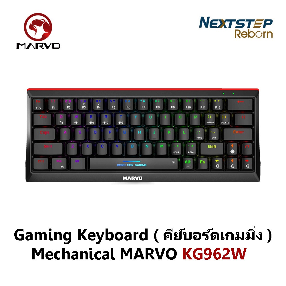 MARVO Gaming Keyboard Mechanical ( คีย์บอร์ดเกมมิ่ง ) KG962W ( สินค้า ...
