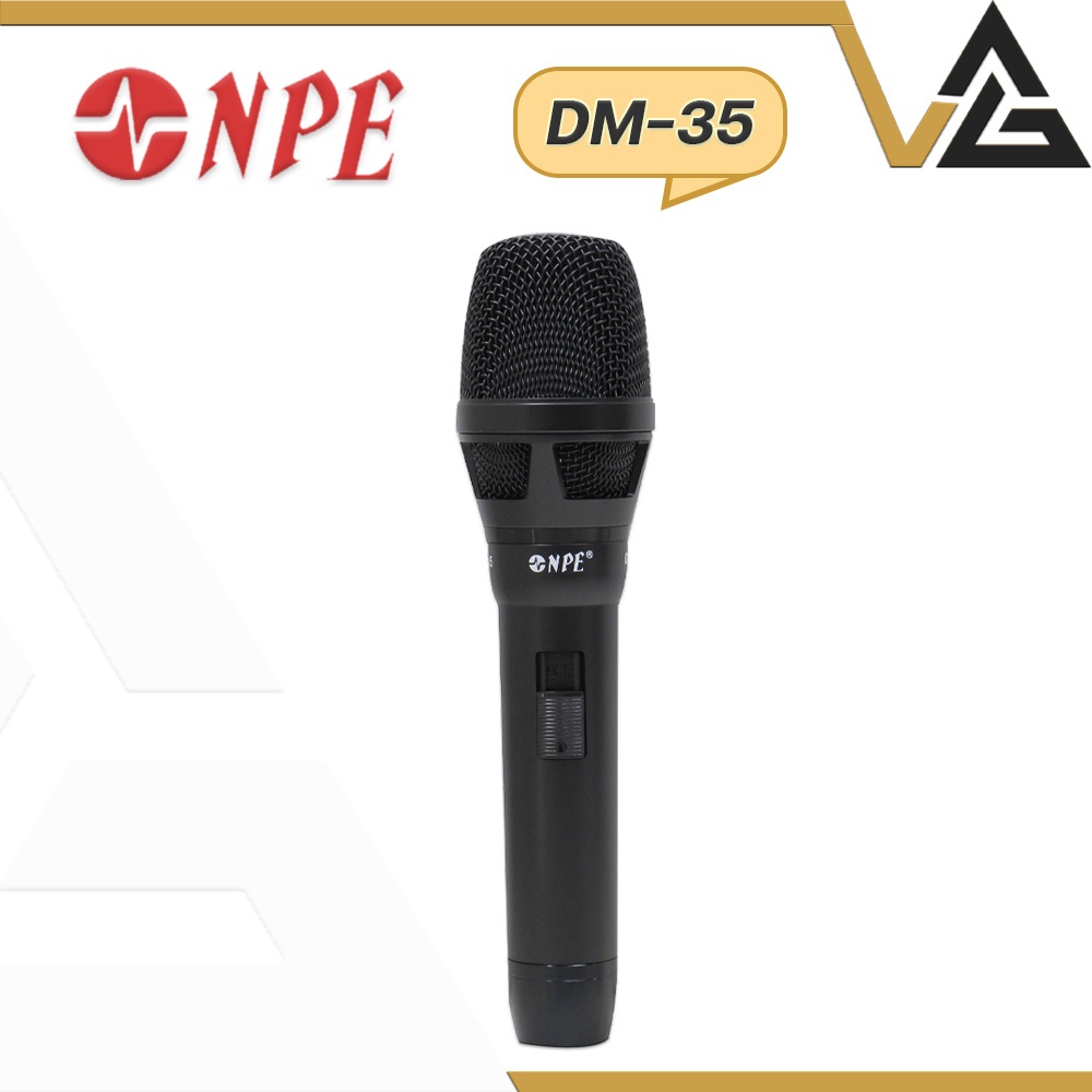 NPE DM-35 ไมค์สาย ช่วยสอนดูดเสียงดี ชัดเจน ด้ามโลหะ ไมโครโฟน hypercentric Wire Dynamic ...