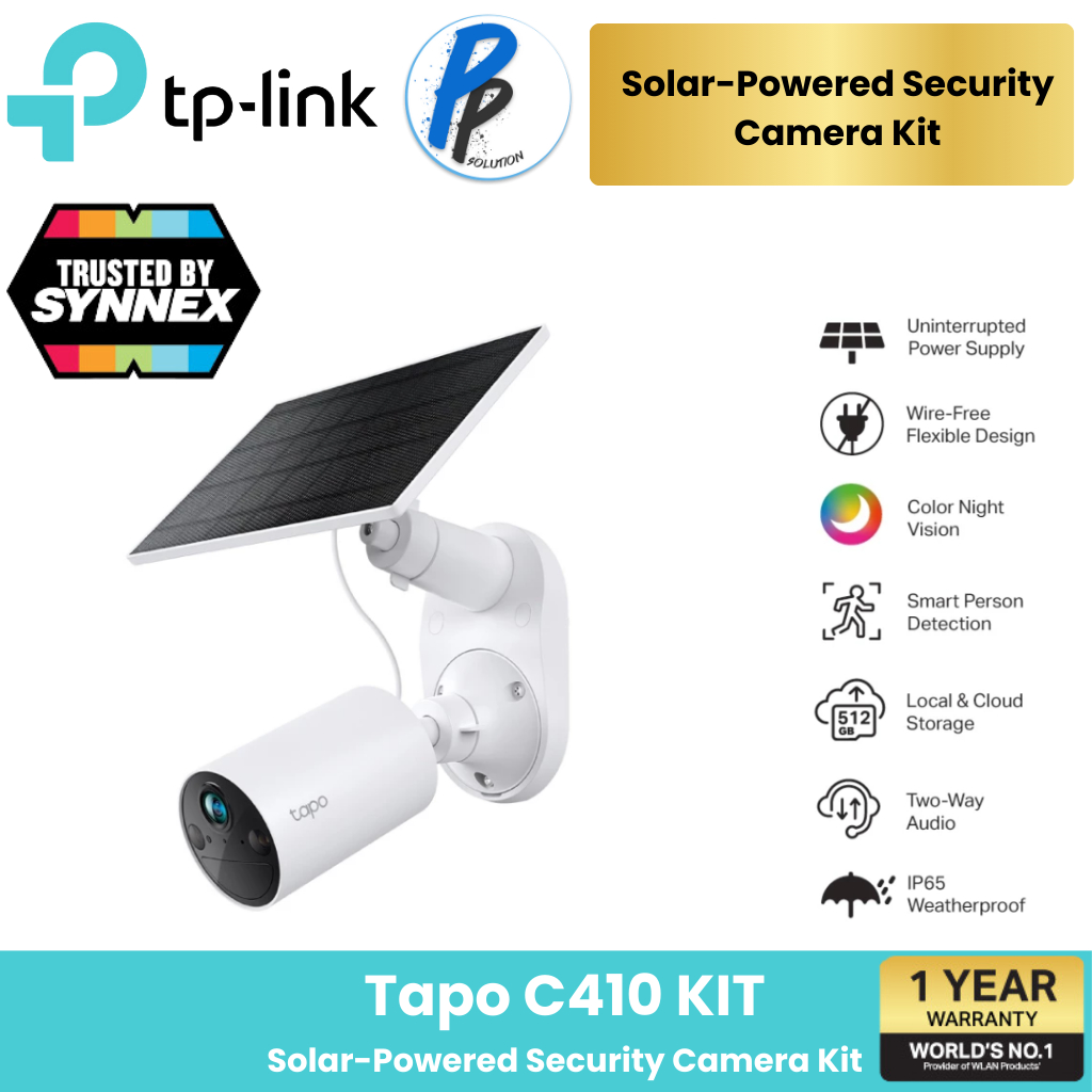 TP-Link (Tapo C410 KIT) Solar-Powered Security Camera Kit กล้องวงจรปิด ...