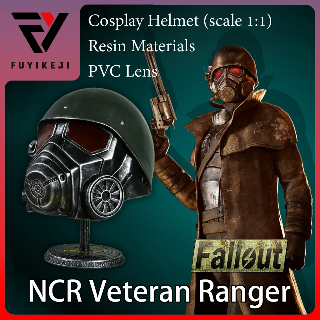 [ Cosplay ] หมวก NCR Veteran Ranger ( Fallout ) | Helmet | Games Props ...