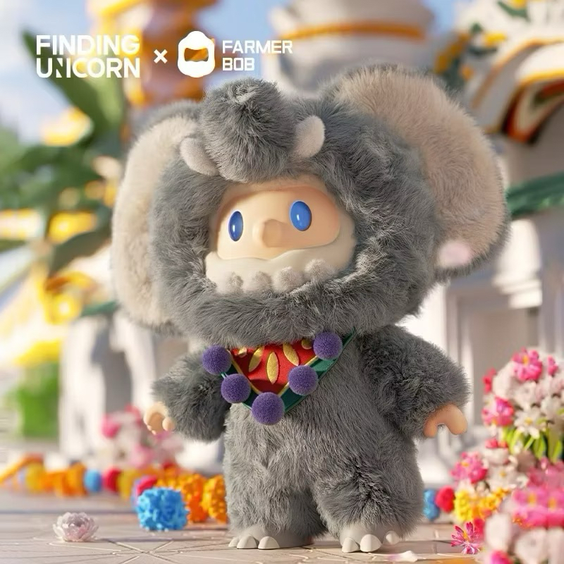 พวงกุญแจ FURRY CHANG BOB Little Elephant BOB Vinyl Hanging Card ...