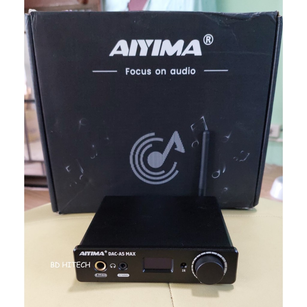 AIYIMA Audio A5 Max Mini DAC Headphone Amp ES9018K2M Decoder Bluetooth 5.1 | Shopee Thailand