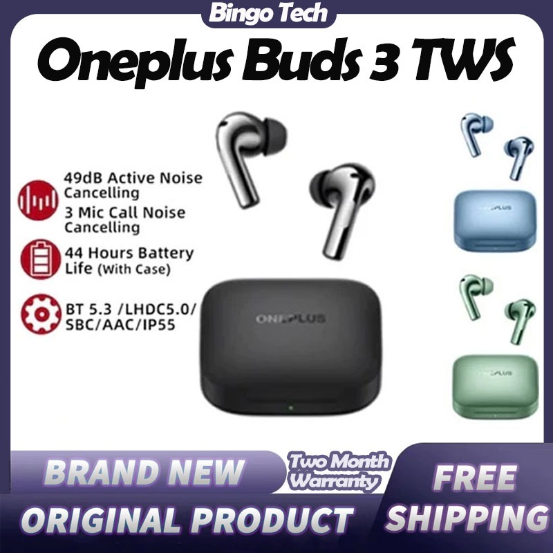 Oneplus Buds 3 TWS Bluetooth Earphone 49dB Noise Cancelltion Wireless ...