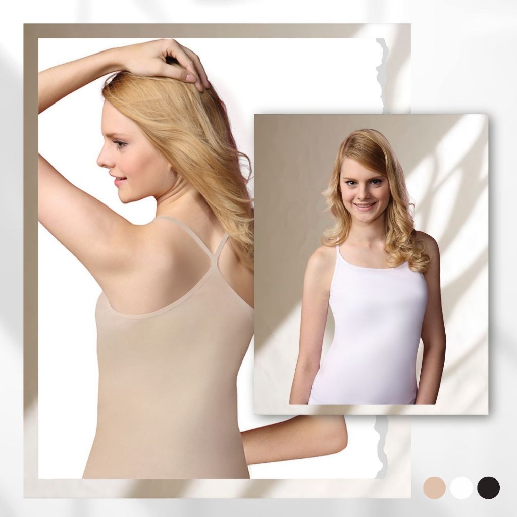 CHERILON Pure Comfort เชอรีล่อน เสื้อสายเดี่ยว Cotton 100% เกรดพรีเมียม นุ่มสบายผิว สีเนื้อ สี ...