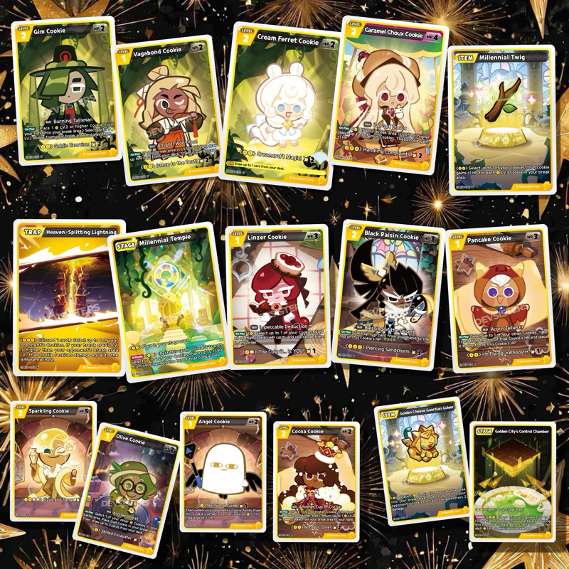 CookieRun ชุด Bs3-Bs4 ระดับ C,U สีเหลือง ( Eng Ver. ) | Shopee Thailand