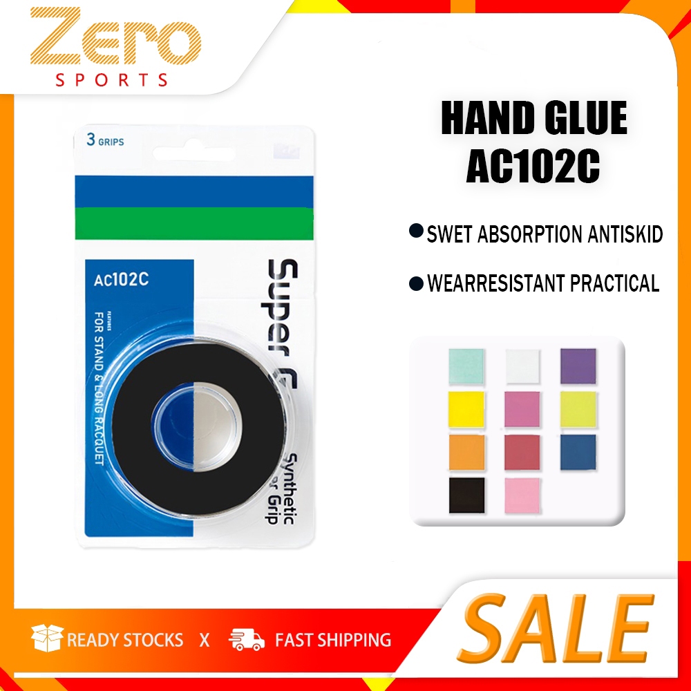 AC102C ด้ามจับแบดมินตัน Super Grip ต้นฉบับ Super Grip 11 สี Super Grip ...