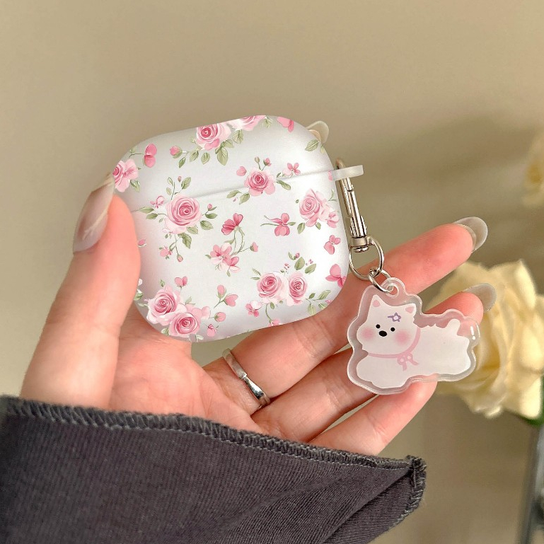 🎀จัดส่งภายใน24ชั่วโม🌺Y2K เคส Airpods 4 3 pro 1 2 ลายดอกไม้ การป้องกัน ...