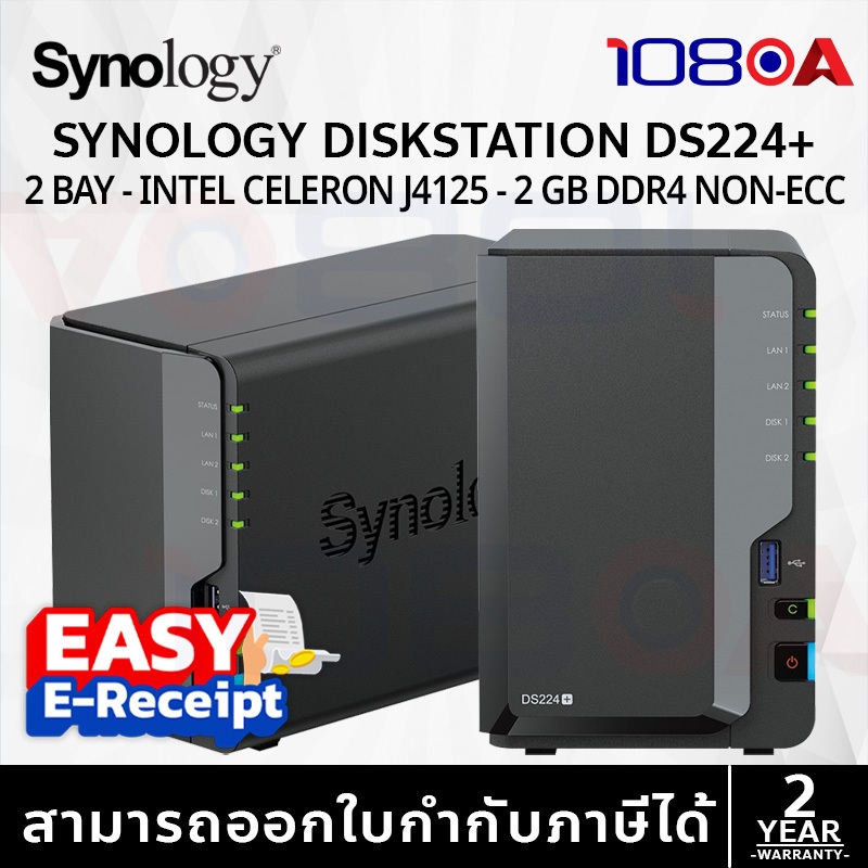 Synology DS224+ NAS DISKSTATION 2-bay Plus series model with Intel ...