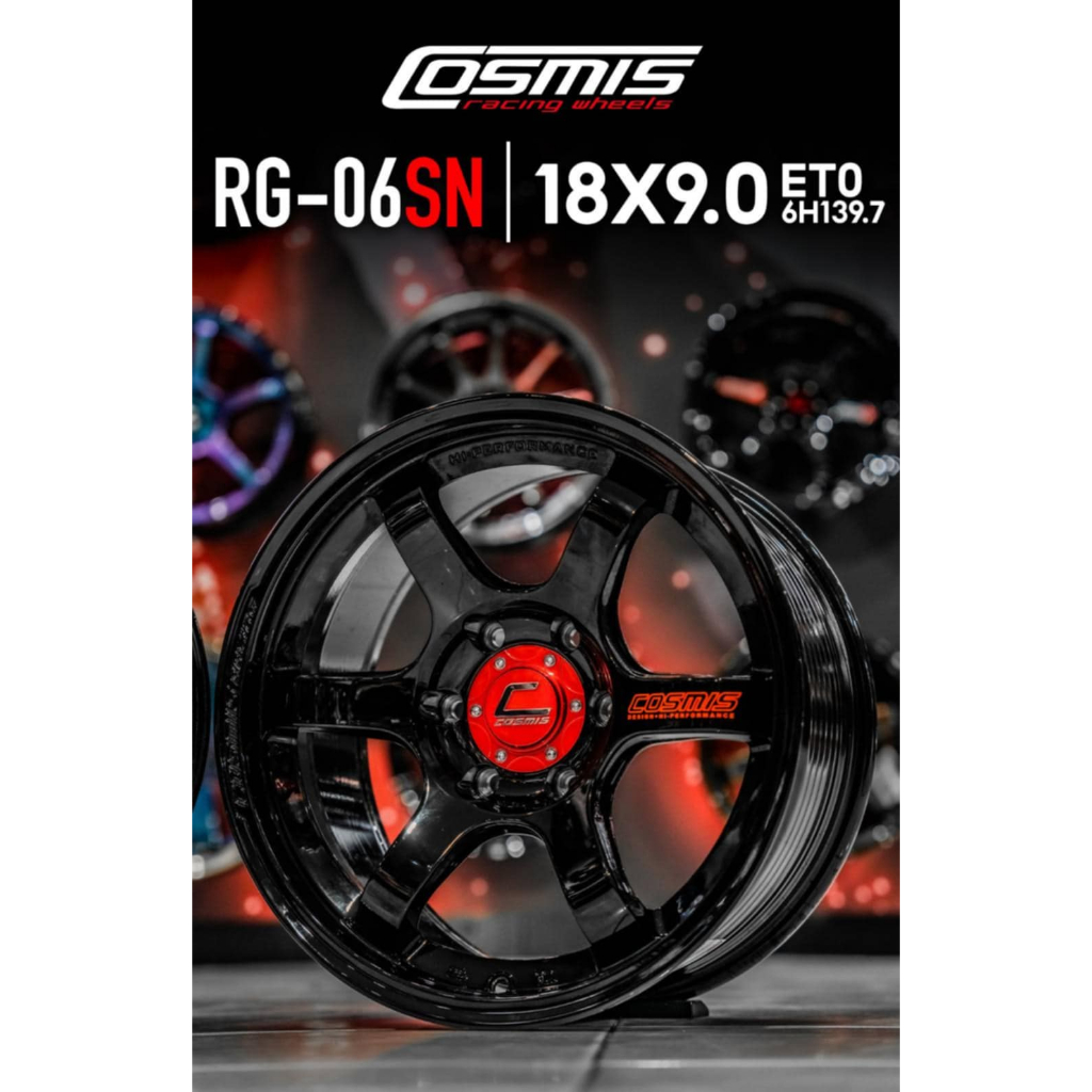 ล้อแม็กขอบ18 TE37 SUV COSMIS รุ่น RG-06SN 18x9.0 ET0/+25 6h139.7 [ราคา4วง] ผลิตไทย ล้อ Flow ...