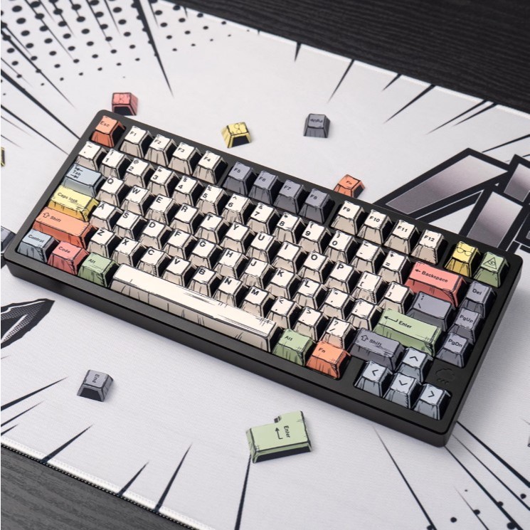 [โค้ดคุ้มลด 20%] Comic Keycap 141 ปุ่ม คีย์การ์ตูน สำหรับ mechanical ...