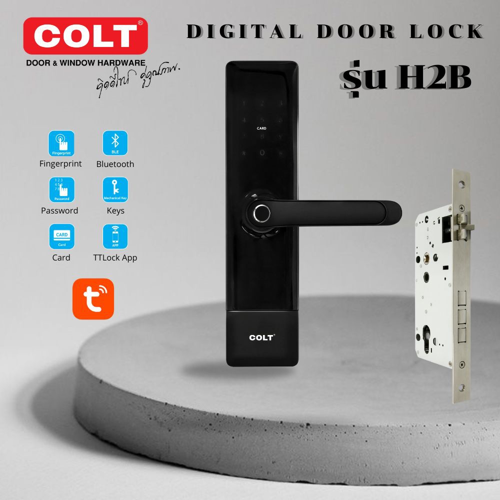 COLT DIGITAL DOOR LOCK ดิจิตอลล็อก กลอนประตูดิจิตอล รุ่น H2B-TYB(BLE ...