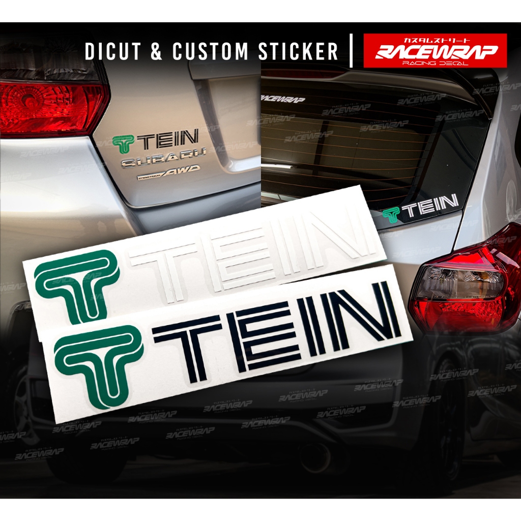 สติกเกอร์ TEIN สำหรับตกแต่งรถยนต์ TEIN STICKER DECAL | Shopee Thailand