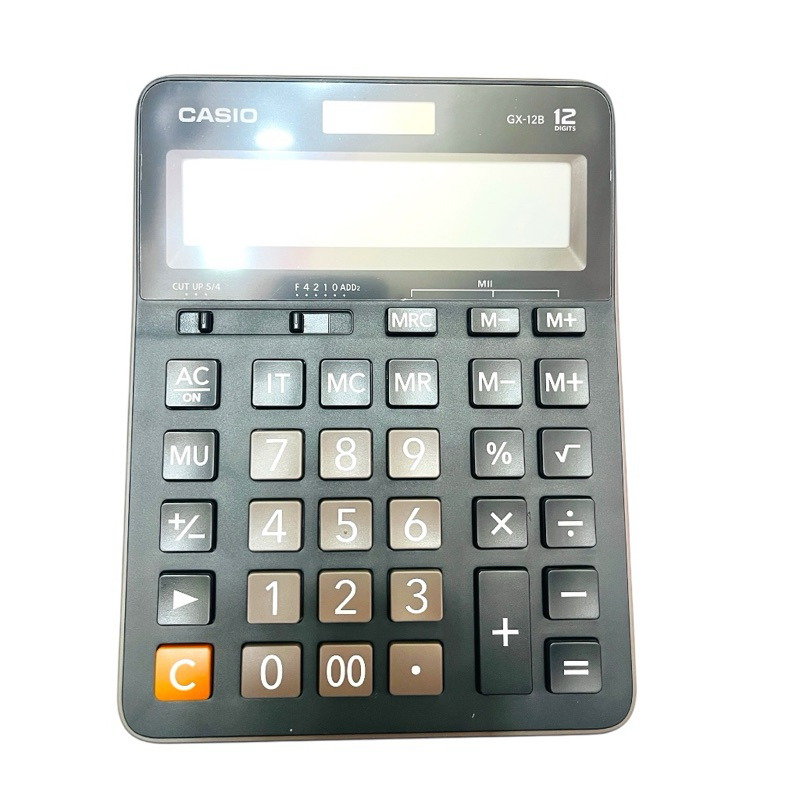 เครื่องคิดเลขตั้งโต๊ะ Casio GX-12B 12 หลัก ของใหม่ ของแท้100% บรรจุ:1เครื่อง | Shopee Thailand