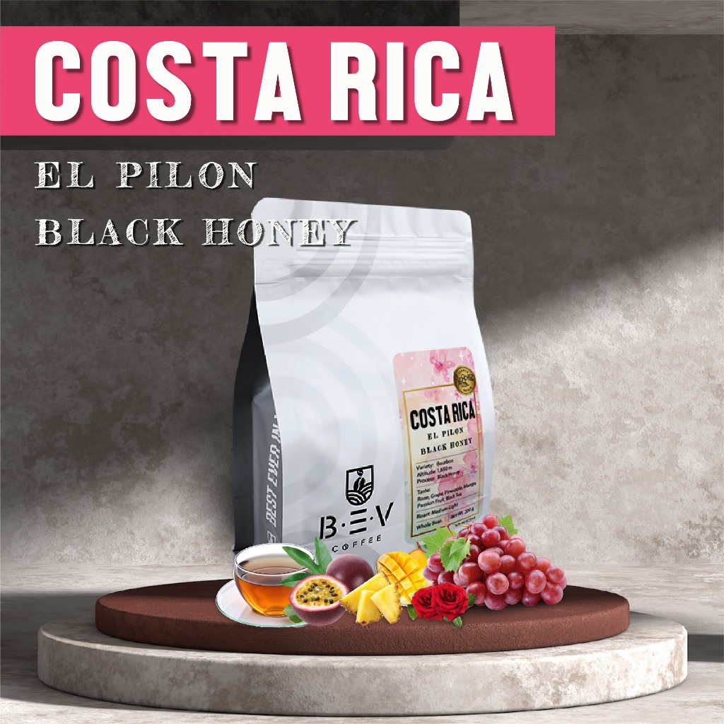 BEV COFFEE : เมล็ดกาแฟ Costa Rica El Pilon Black Honey คั่วกลางอ่อน ...