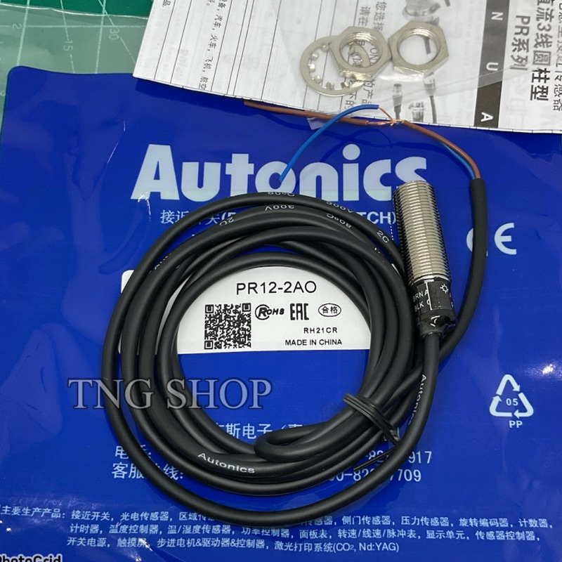 PR12-2AO หัว 12mm จับโลหะ NO 2 สาย ไฟ 90-250VAC Proximity Sensor เซอร์เซอร์จับโลหะ ระยะจับ 2 mm ...