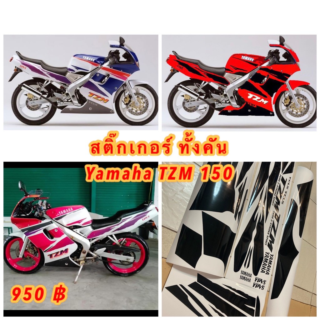 สติ๊กเกอร์ Yamaha TZM ลายสีพื้นทั้งคัน เลือกสีได้แจ้งทางแชท | Shopee ...