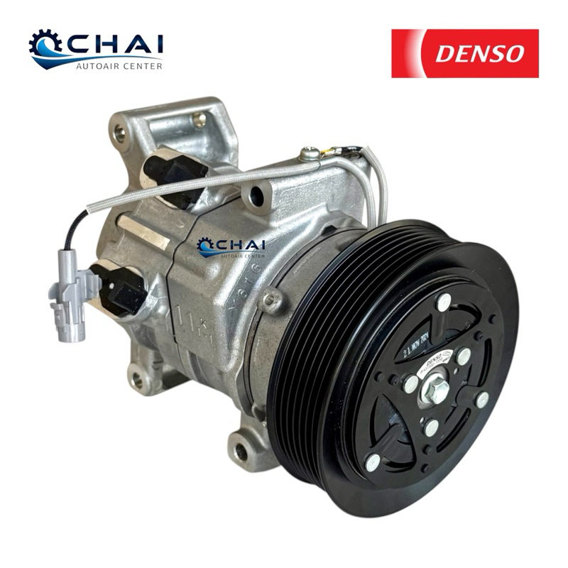 คอมใหม่ แท้ เด็นโซ่ วีโก้ ดีเซล 10S11C 7PK เดิมติดรถ Compressor Vigo ...