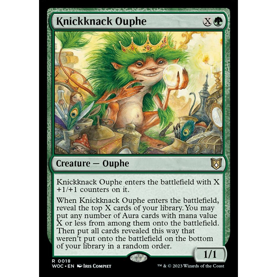Knickknack Ouphe WOC Wilds of Eldraine Commander การ์ด Magic the ...