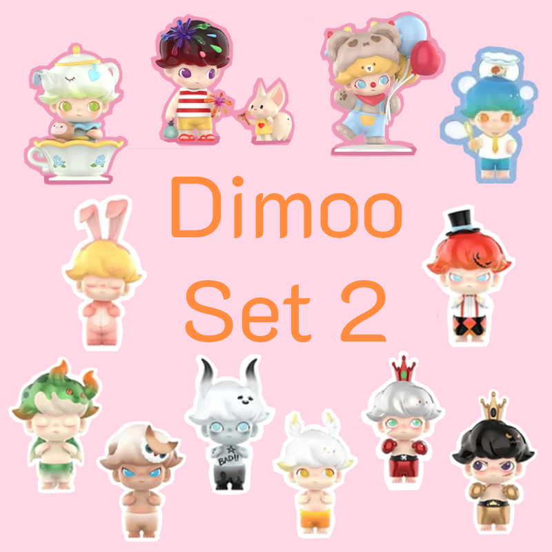 [พร้อมส่งในไทย] POPMART Dimoo - Set 2 [Dating, Retro, Pets vacation ...