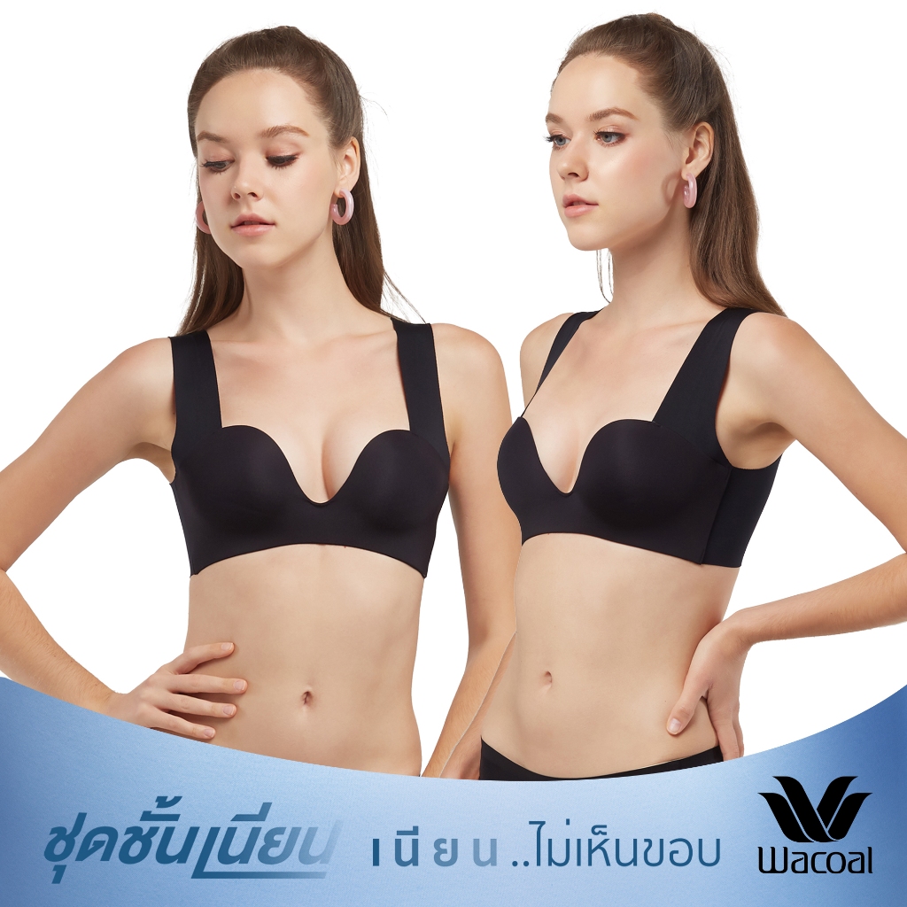 Wacoal Smart Size Go Girls วาโก้ S M L Bra set 2 ชิ้น รุ่น WB3Y27 สีดำ (BL) | Shopee Thailand