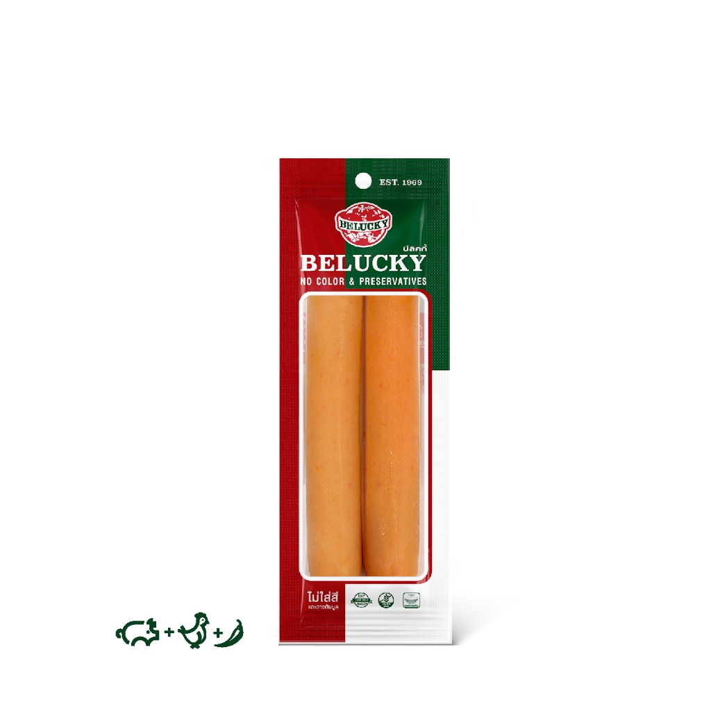 Belucky บีลัคกี้ Hotdog Ham Chilli ไส้กรอกแฮมพริก ( 100g ) | Shopee ...