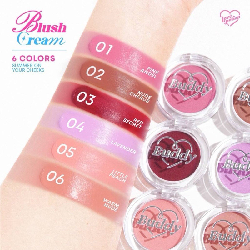Buddy Love potion บลัชออน 6 สี | Shopee Thailand