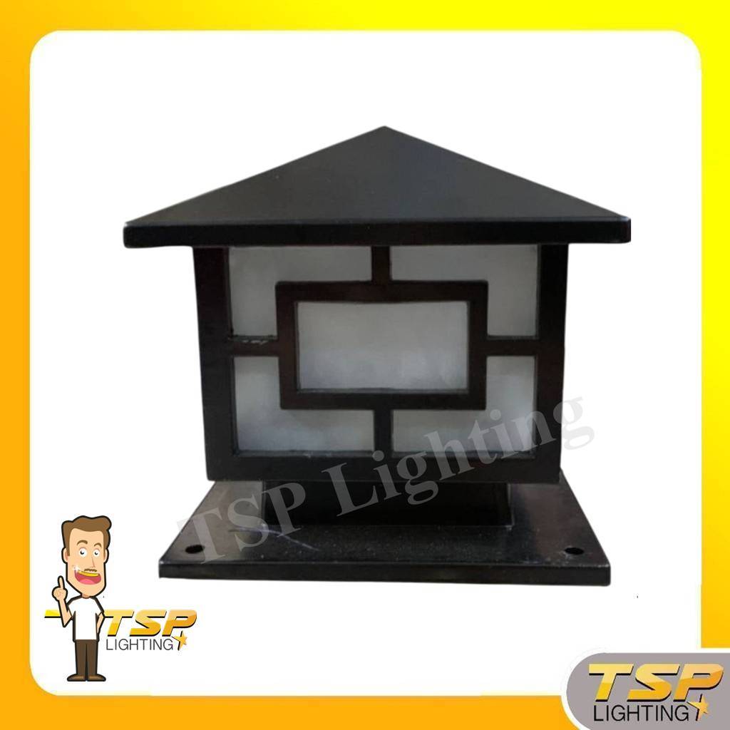 TSP Lighting | โคมไฟหัวเสารูปบ้าน ขั้วE27 ตกแต่งภายนอก | Shopee Thailand