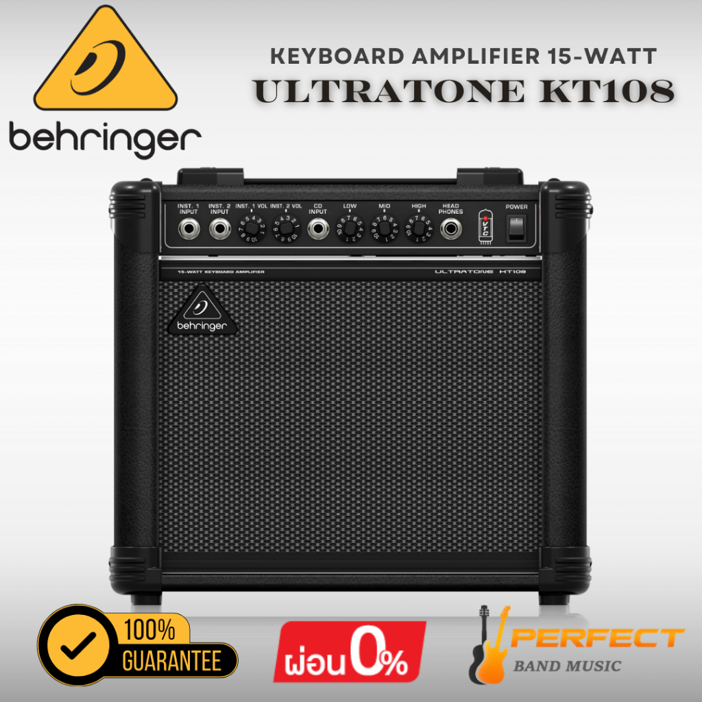 แอมป์คีย์บอร์ด Behringer ULTRATONE KT108 Ultra-Compact Keyboard ...