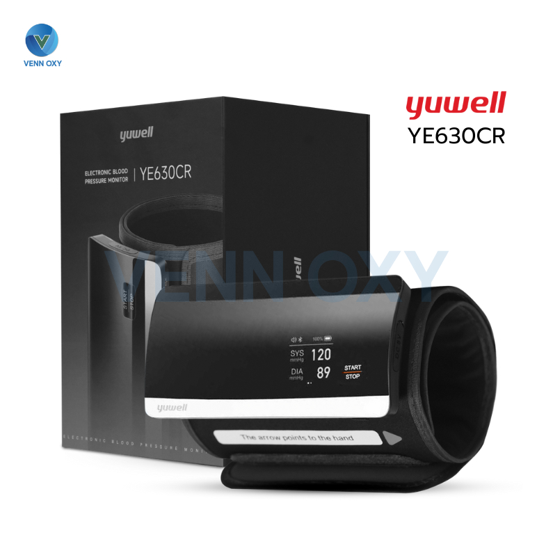Yuwell Blood Pressure Monitor เครื่องวัดความดันโลหิตดิจิตอล Yuwell YE630CR Bluetooth (มีเสียงพูด ...