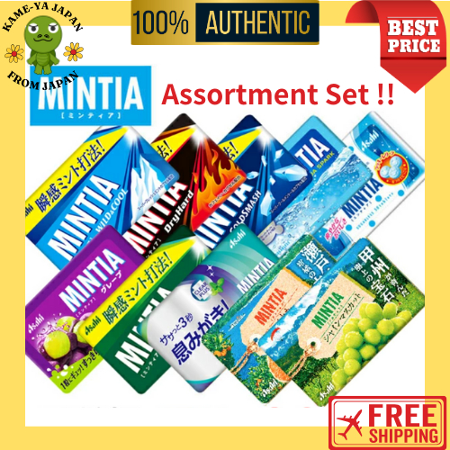 Asahi Group Foods Mintia 50 grains (7g) Wild & Cool/Cold Smash/Dry Hard/Catechin Mint/Aqua Spark ...