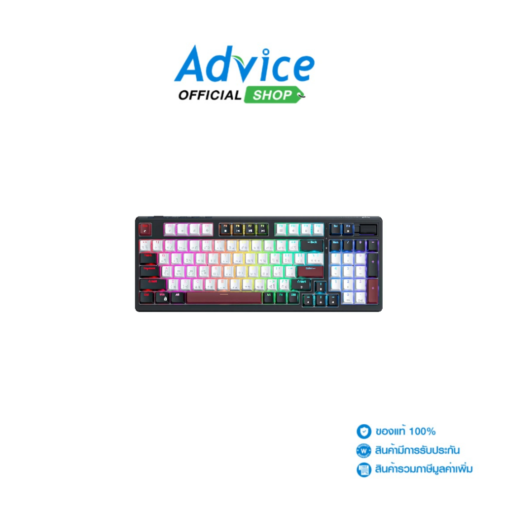 ONIKUMA WIRELESS/BLUETOOTH KEYBOARD AKI TRI-MODE RED SWITCH - A0167832 ...