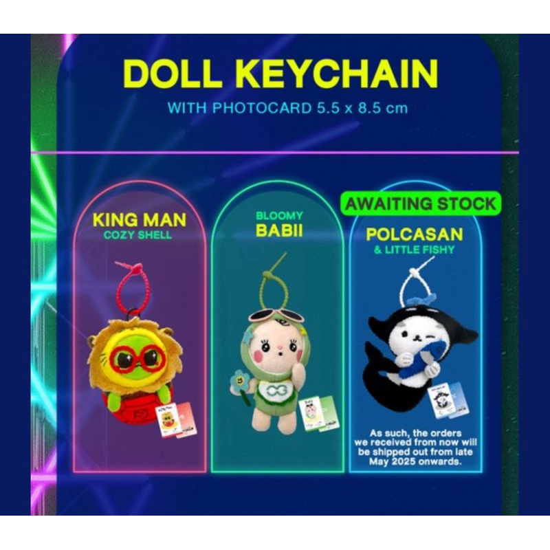 (ทักแชทก่อนสั่ง) Kingman / Babii / Polcasan doll keychain พวงกุญแจ คริส ...