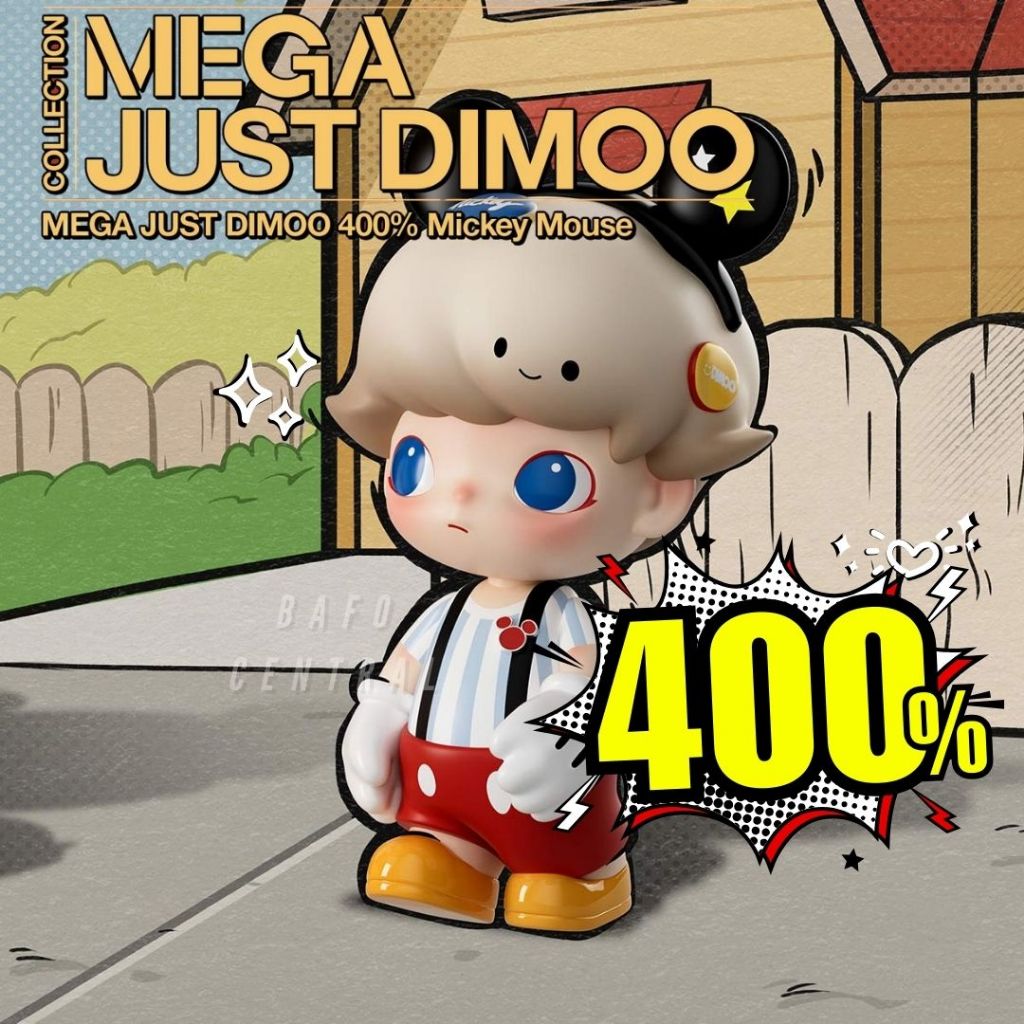พร้อมส่ง ** MEGA JUST DIMOO 400% Mickey Mouse POP MART | Shopee Thailand