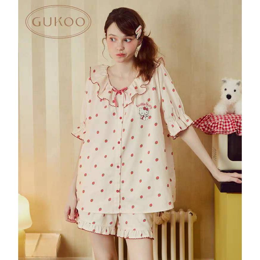 [รวม Pre-order]GUKOO x Hello Kitty ชุดนอนชุดอยู่บ้าน เฮโหลคิตตี้ Sanrio ...