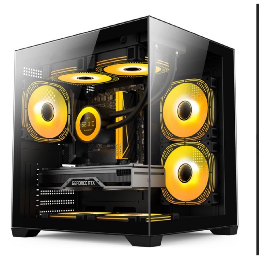 1ST Player Case (เคส) Bullet Hunter H2 Tempered Glass M-ATX GAMING CASE ...