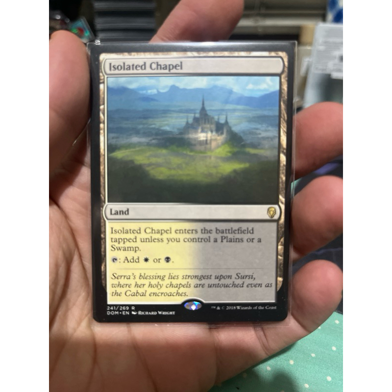 การ์ด MTG Isolated Chapel Land Magic the Gathering EDH รุ่น ISD DOM ...