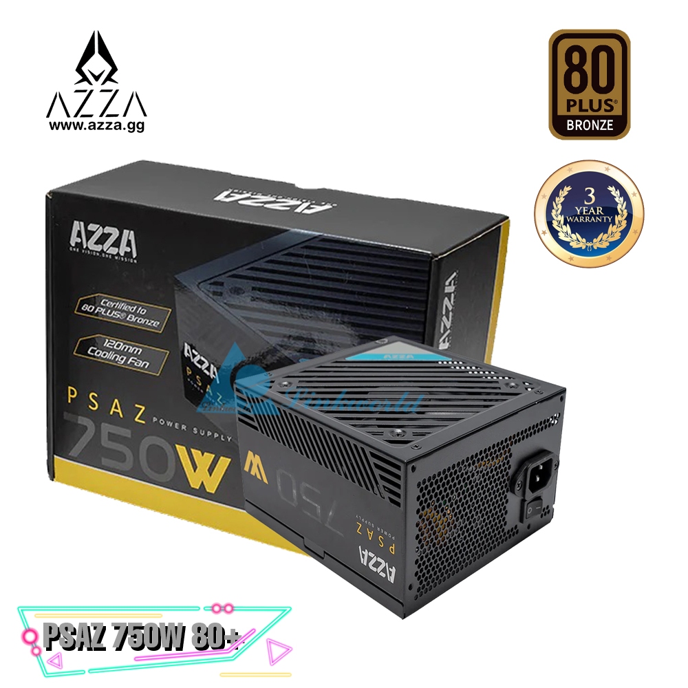 AZZA Power Supply 750W 80Plus Bronze PSAZ 750W | Shopee Thailand