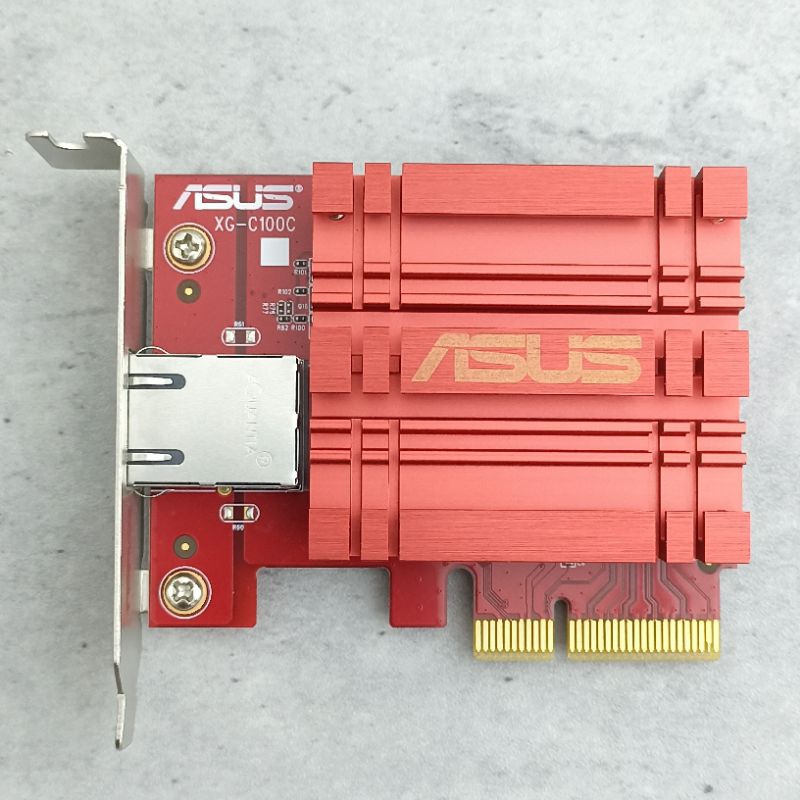 **ขา Low Profile (ขาสั้น) ASUS >> XG-C100C ASUS PCIe Network Adapter ...