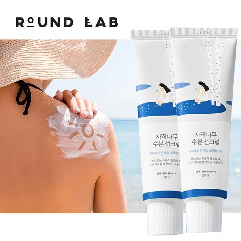 Round Lab Sunscreen ครีมกันแดดเบิร์ชแล็บน้ํามอยส์เจอร์ไรเซอร์ทรงกลม 100 ...