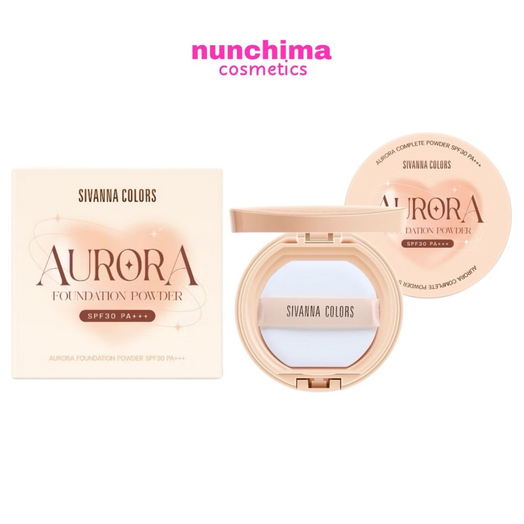 HF728 Sivanna Colors Aurora Foundation Powder SPF30 PA+++ ซีเวนน่า ...
