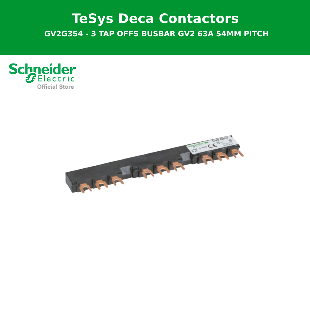 Schneider Electric รุ่น Linergy FT, Comb busbar, 63A, 3 tap-offs, 54mm ...