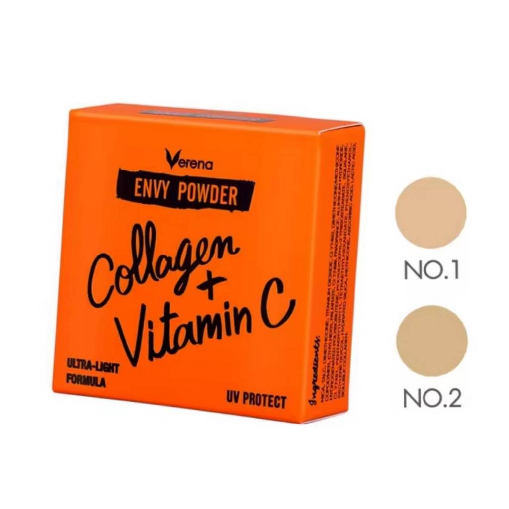 Verena Envy Powder (10 g.) แป้งพัฟ ผสม Collagen + Vitamin C | Shopee ...