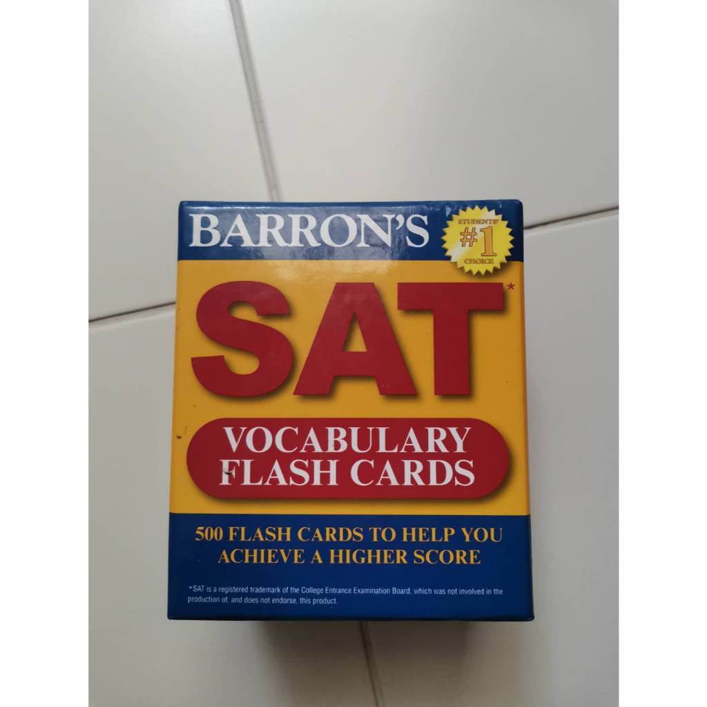 Barron's SAT Vocabulary Flash Cards มือสอง | Shopee Thailand