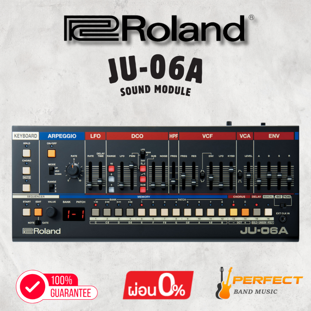 ซาวด์โมดูล Roland JU-06A Sound Module [ผ่อน 0% 10เดือน] | Shopee Thailand