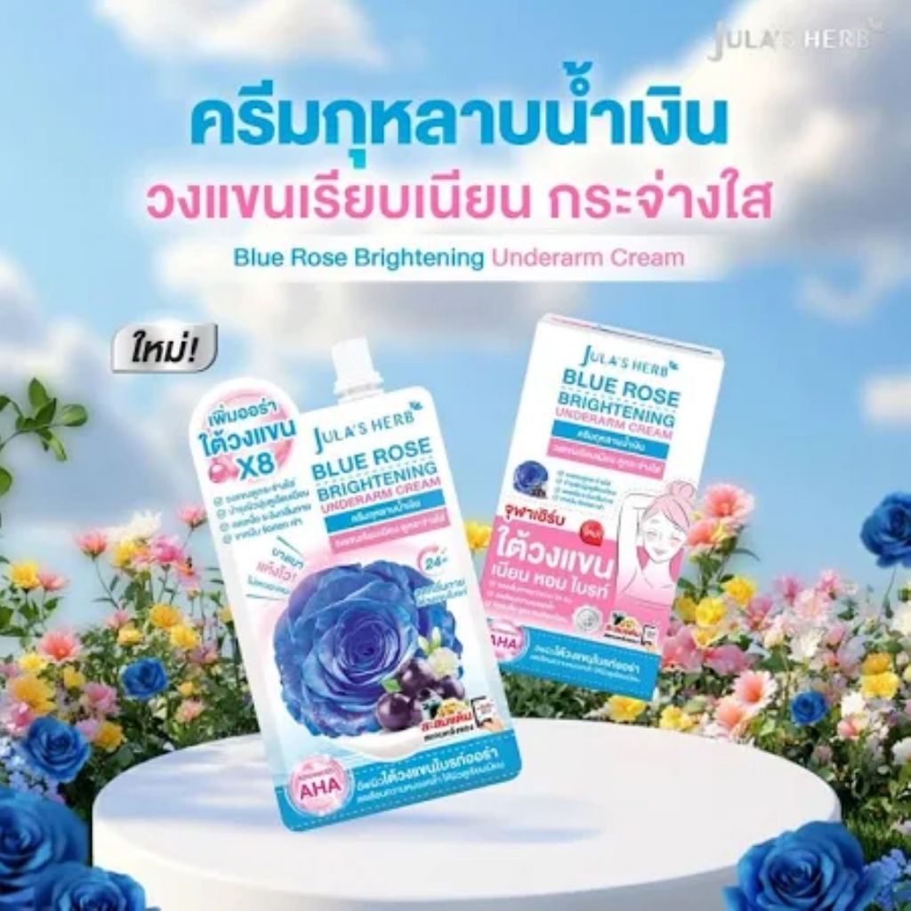 (ยกกล่อง)Jula's Herb Blue Rose Brightening Underarm Cream ครีมทารักแร้ ...