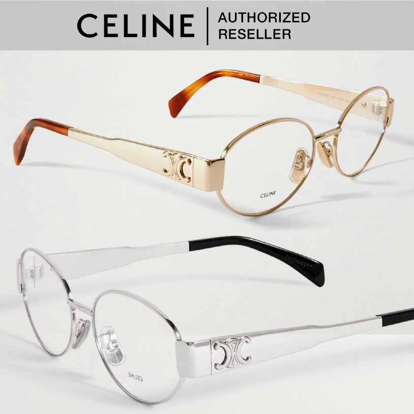 *ลดพิเศษ + โค้ดลด 2 พัน : แว่นตา CELINE TRIOMPHE MEATL CL50140U ...