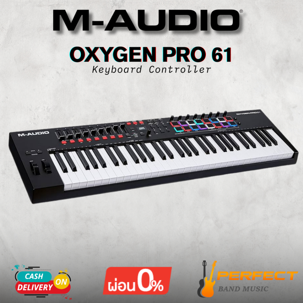 คีย์บอร์ด M-Audio Oxygen Pro 61 Keyboard Controller [ผ่อน 0% 10เดือน ...