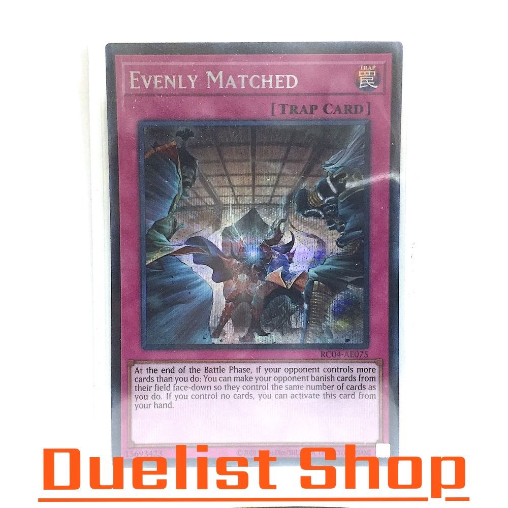 Evenly Matched (SE) Trap [Normal] ชุด RC04-AE075 การ์ดยูกิโอ (Yu-Gi-Oh ...