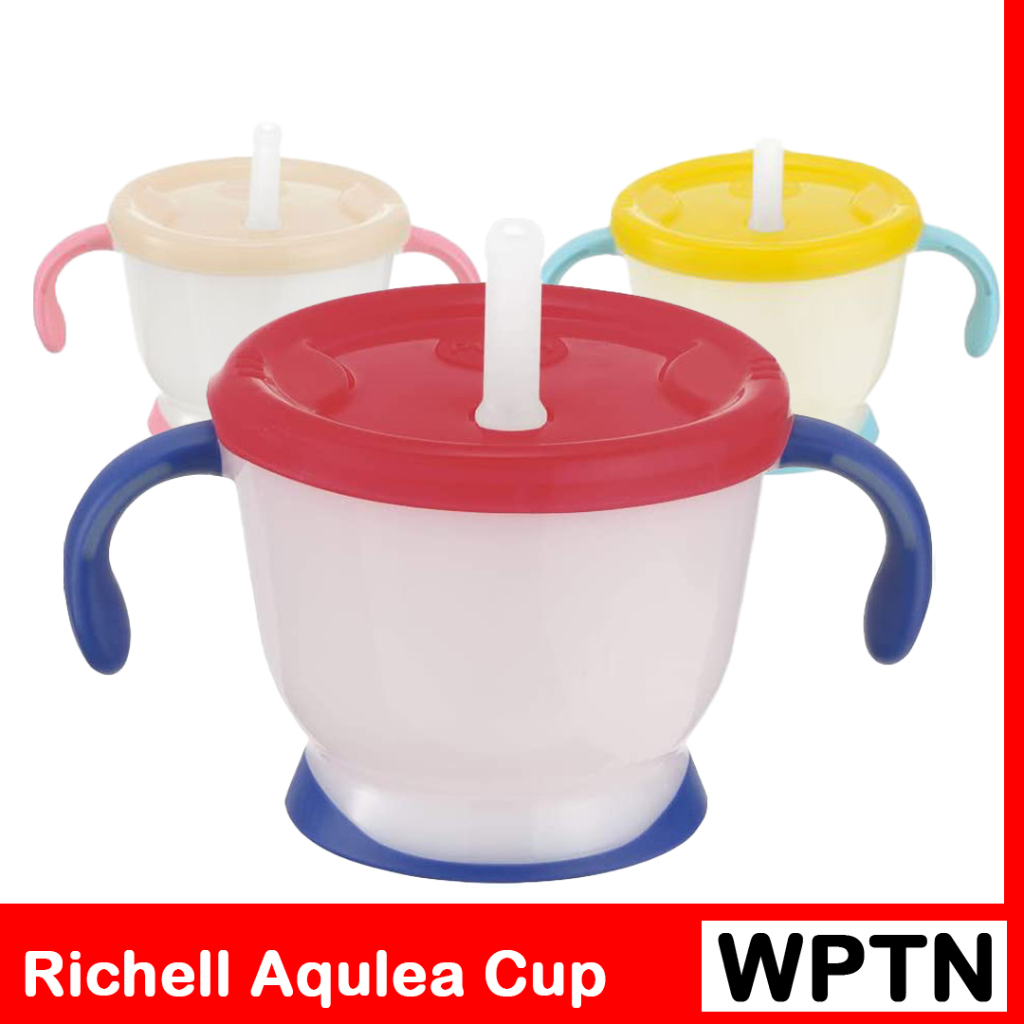 ถ้วยหัดดื่ม ริเชล Richell AQULEA 150ml แปรงล้างหลอด ของแท้จากญี่ปู่น | Shopee Thailand